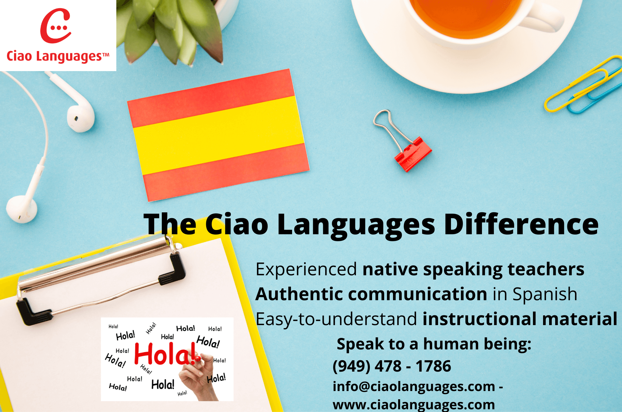 Spanish Language Classes in Costa Mesa, California - Ciao Languages