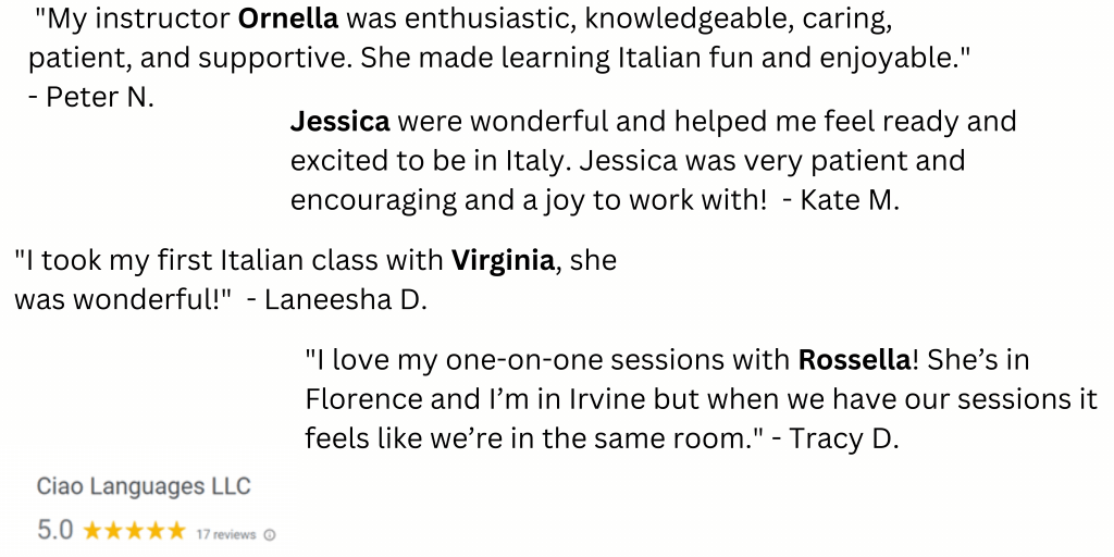 Our Language Teaching Staff - Ciao Languages