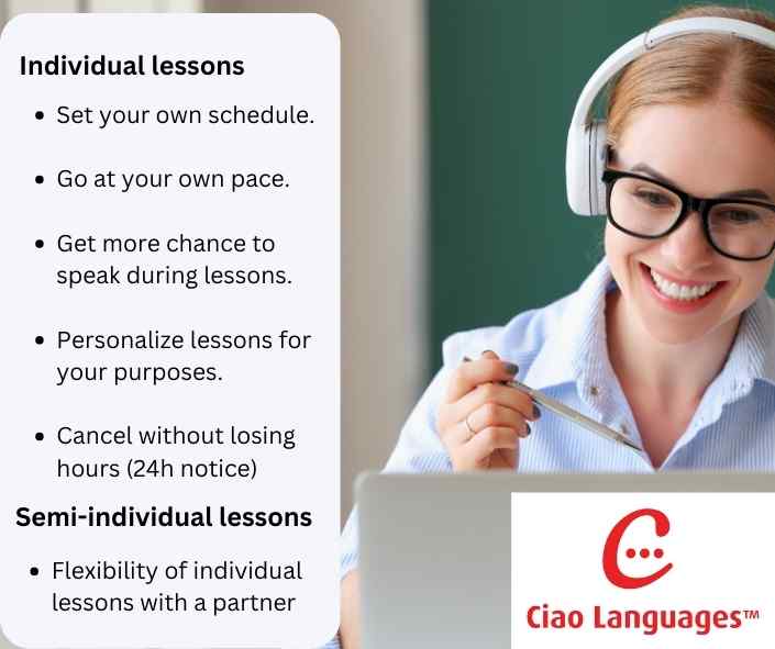 Individual Lessons - Ciao Languages